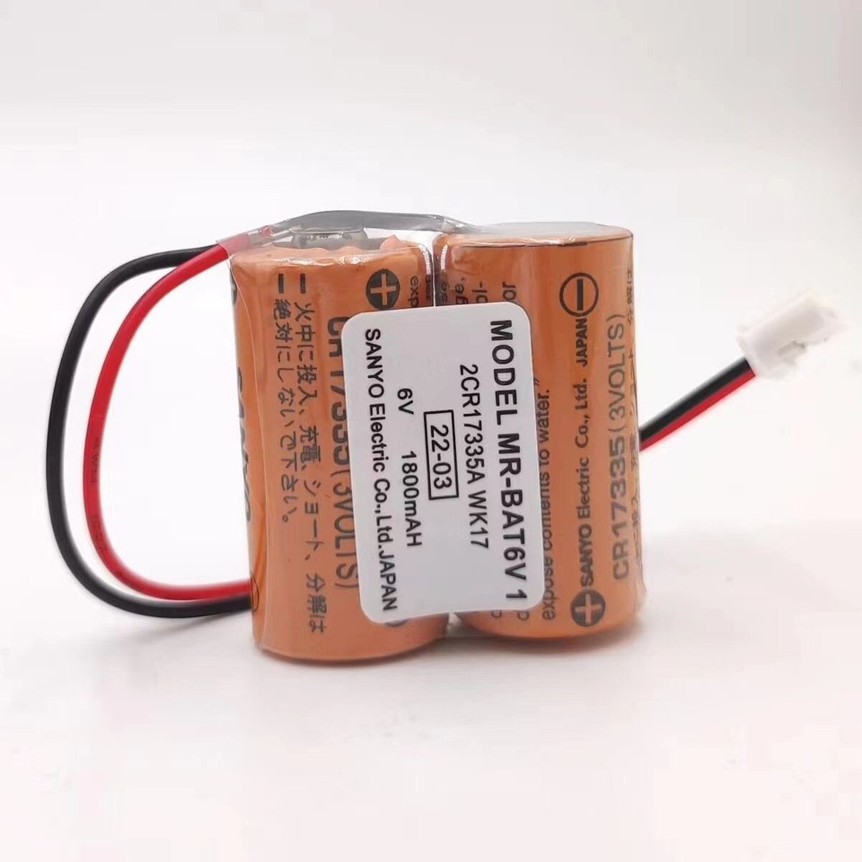8X MR-BAT6V1 2CR17335A WK17 battery 6V For Mitsubishi M80 driver MR-J4 ...