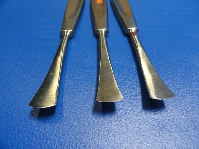 3 X Jarit 285-375 Cushing Wide Sharp Elevators 7 1/2" Convex Edge 11988 ...