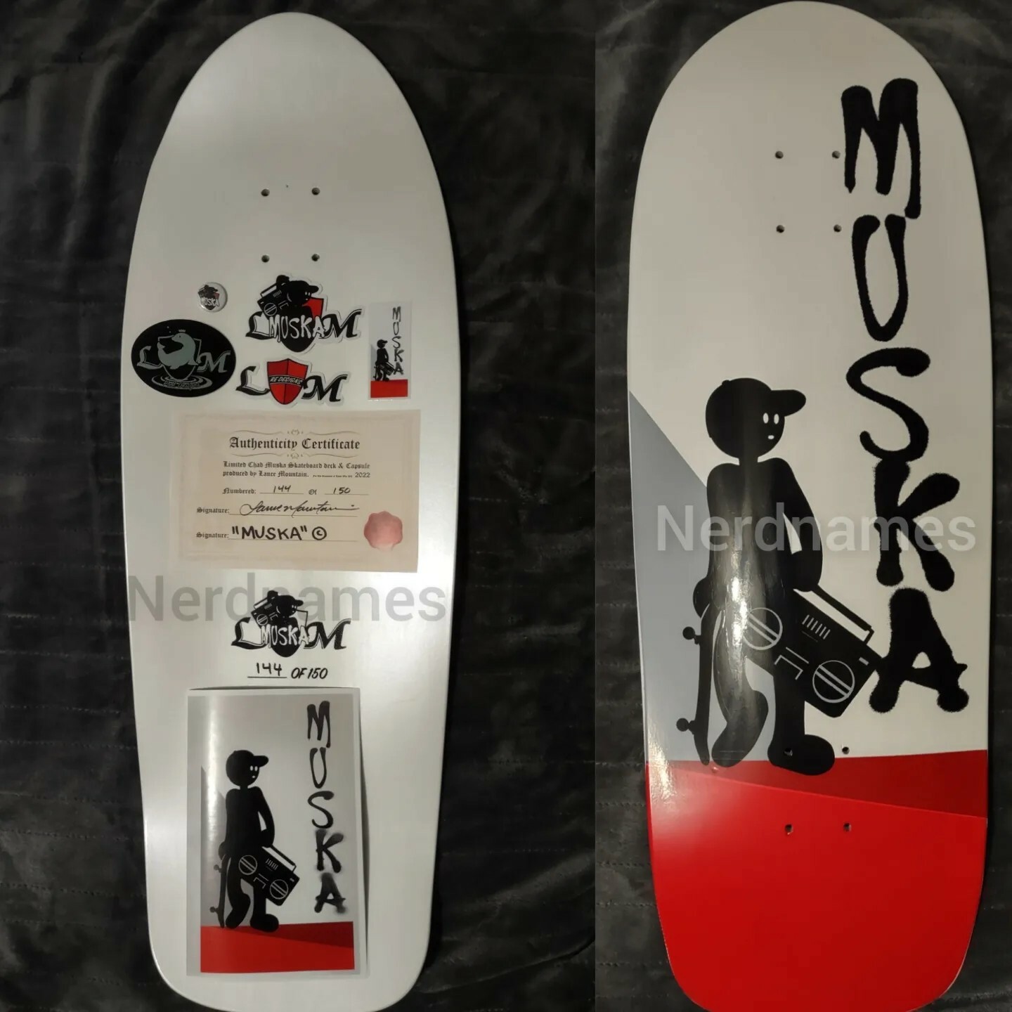 Chad Muska X Lance Mountain Limited Edition Board, Autographed COA | eBay
