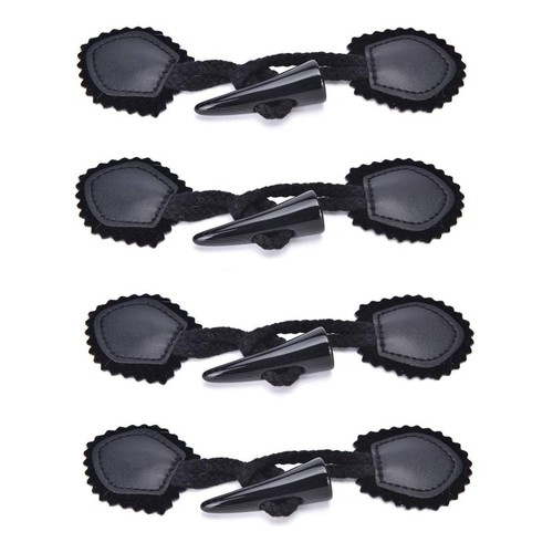 4 Sets PU Leather Toggle Button Fasteners for Coat Jacket | eBay