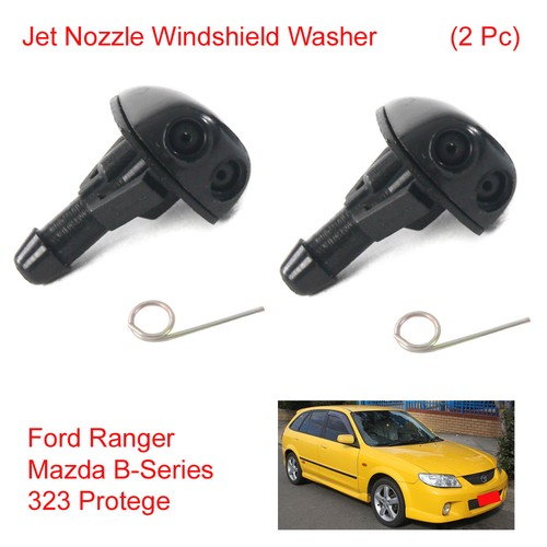 Pair Jet Nozzle Windshield Washer For Ford Ranger Mazda B-Series 323 ...