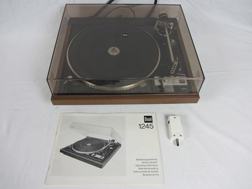 Dual CS-1245 Belt Drive Automatic Turntable With AS-12 Stacking Spindle ...