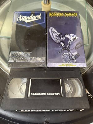 Lot of 3 Standard BMX VHS Tapes Rogers Garage Country Covert Operations ...
