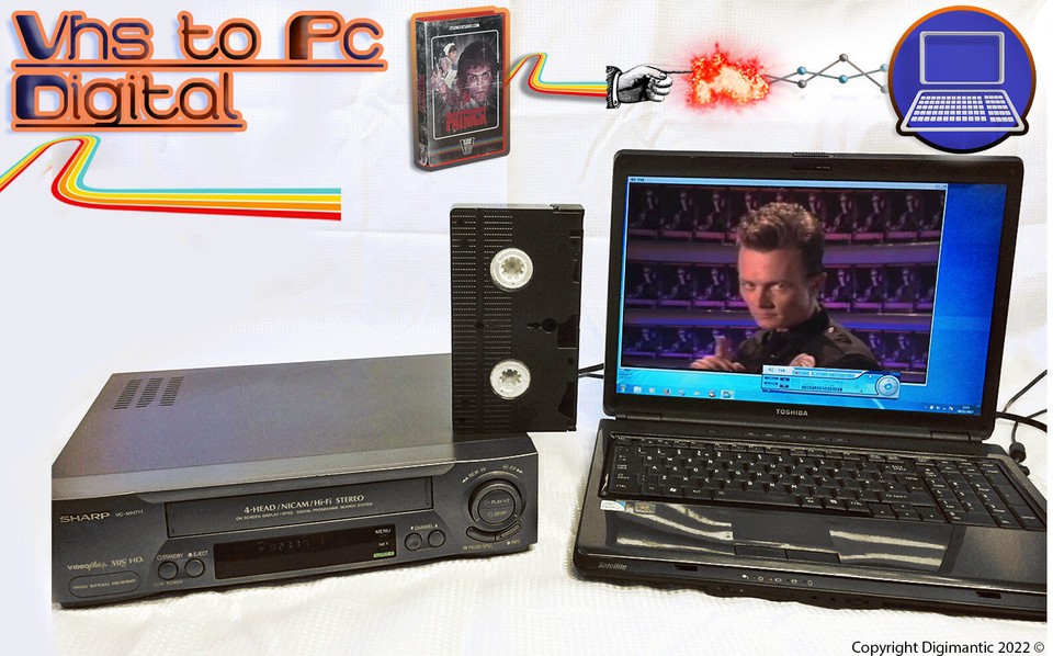 VHS Video Player / Recorder Kit - Convert Copy VHS Tape To DVD, PC ...