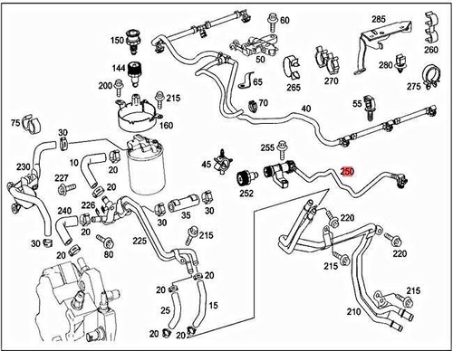 Genuine MERCEDES Fuel intake line 6420700738 | eBay