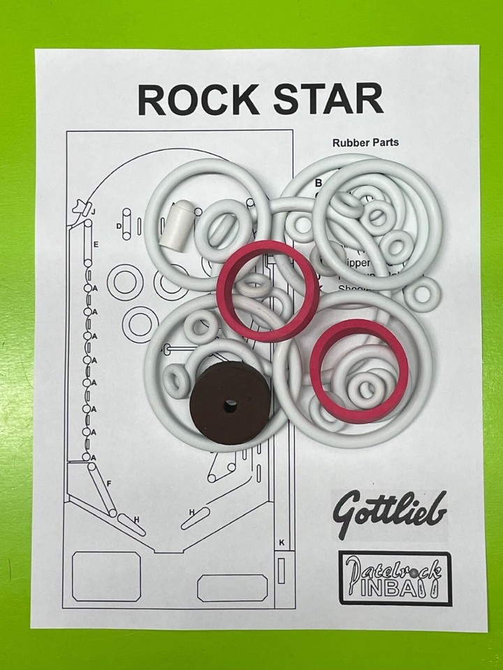 1978 Gottlieb Rock Star Pinball Machine Maintenance Tune Up Kit | eBay
