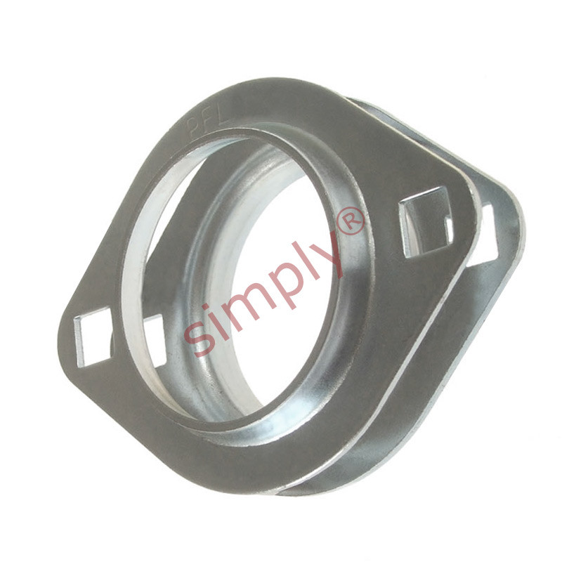 PFL206 1 Set of Oval 2 Bolt Pressed Steel Bearing Housing for 206 ...