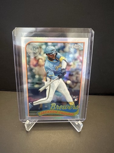 2024 Topps Chrome Update Jackson Chourio 35th Anniversary Refractor RC ...