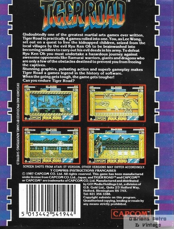 Tiger Road - Capcom - Sinclair - ZX Spectrum | eBay
