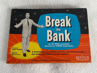 Vintage Break the Bank Game- '1955' | eBay