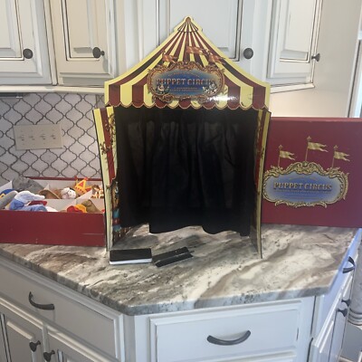 MURDOCK & ROSS PUPPET CIRCUS RESTAURATION HARDWARE 6 PUPPETS TENT STAGE ...