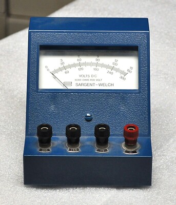 SARGENT WELSH SCIENTIFIC DC VOLTMETER MODEL 2761A 0-10V VINTAGE SCHOOL ...