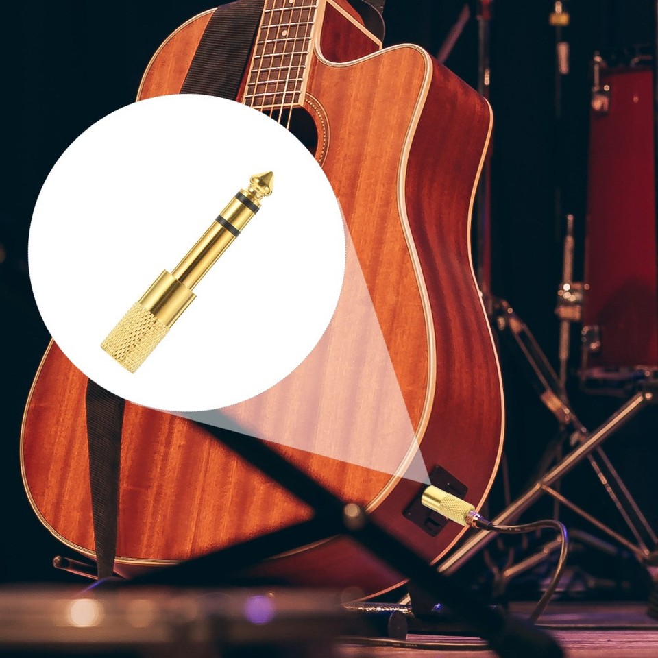 6Pcs Microphone Audio Connector Adapter Guitar Speaker Audio Cable ...