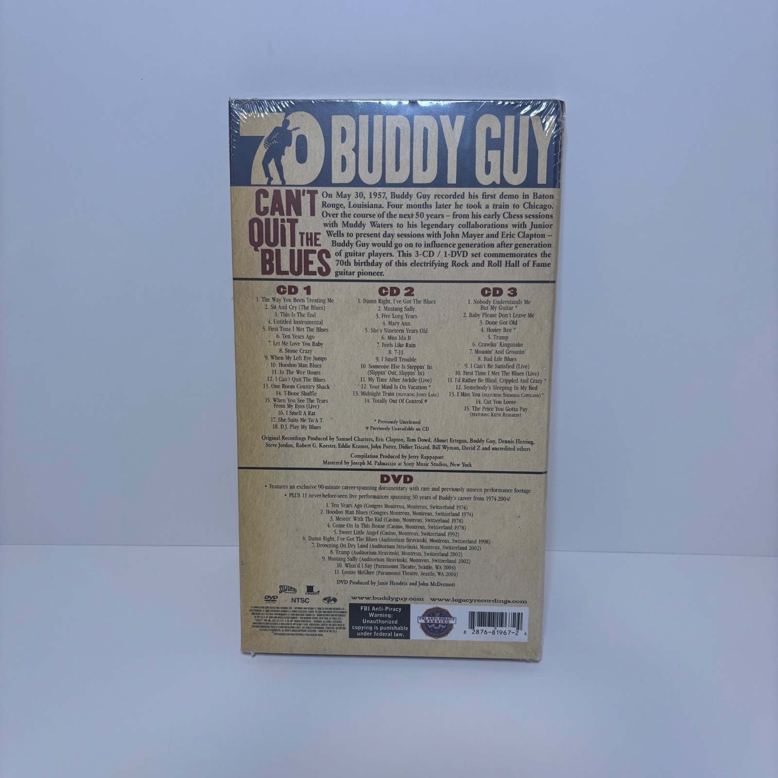 Buddy Guy Box Set - Can't Quit the Blues - 3 CDs + 1 DVD (SEALED) | eBay