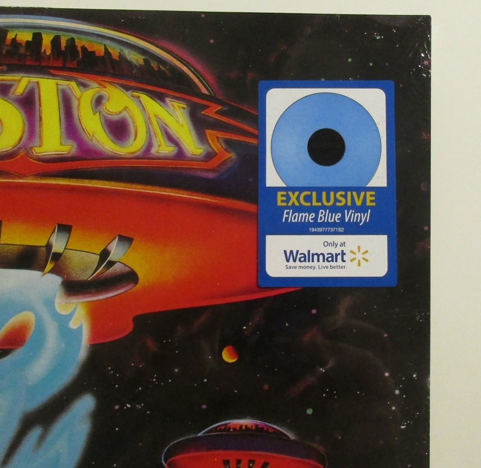 BOSTON Self-Titled EXCLUSIVE FLAME BLUE VINYL with HYPE STICKER New ...