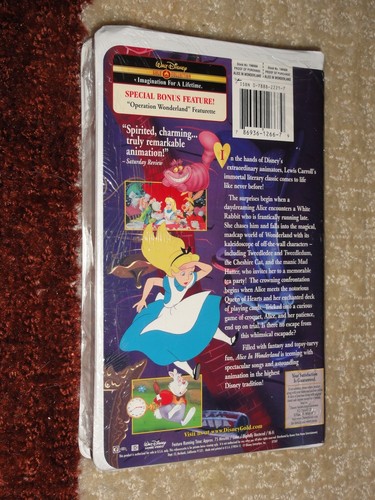 Alice in Wonderland (VHS, 2000, Gold Collection Edition) for sale ...