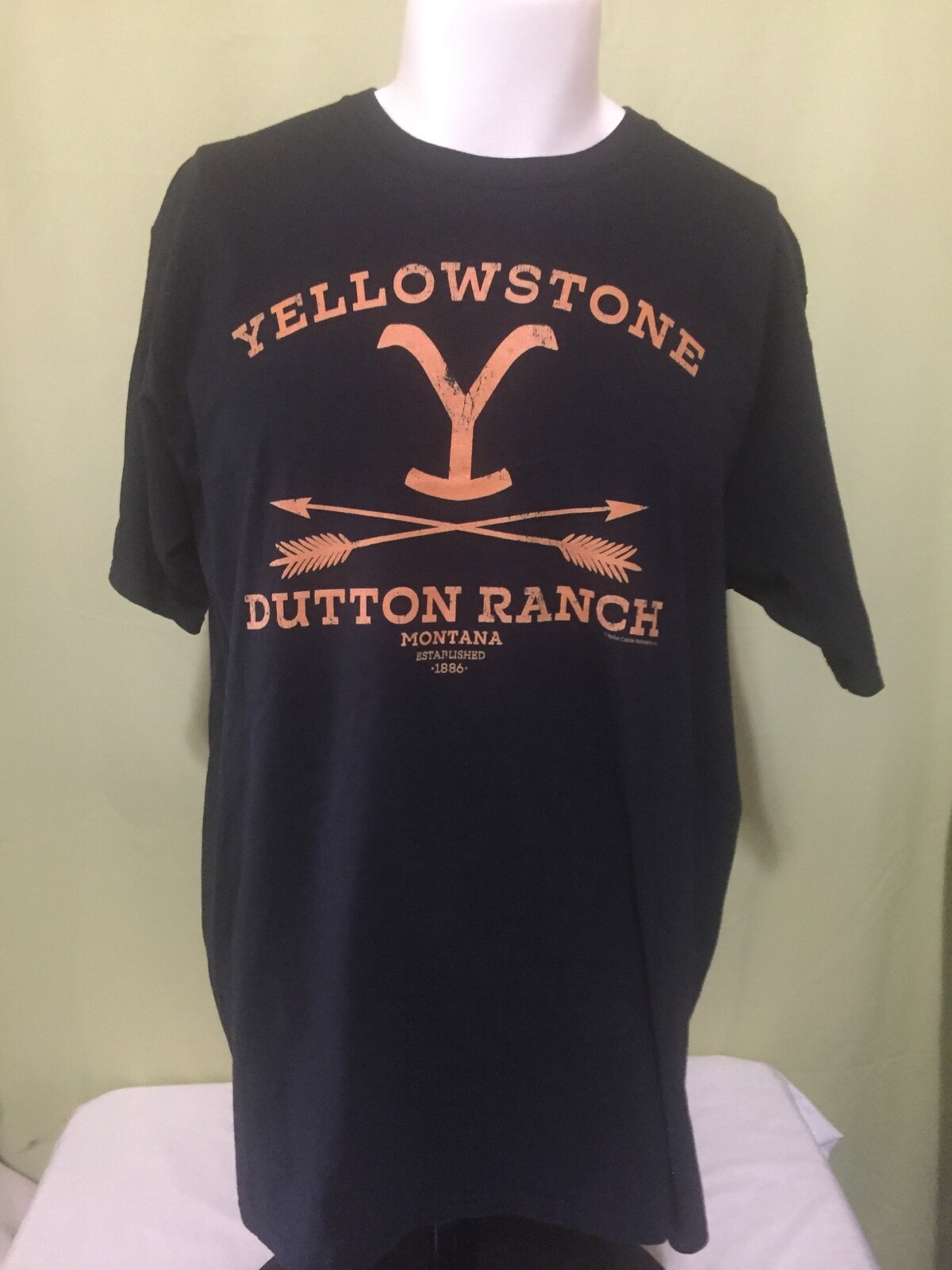 Yellowstone Dutton Ranch Montana MTV Men’s Black T Sh… - Gem
