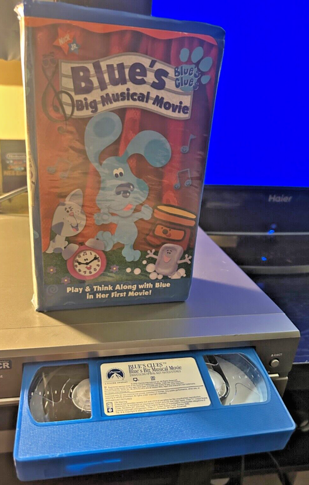 Blue's Clues: Blue's Big Musical Movie VHS 2000 Nick Jr./Paramount ...