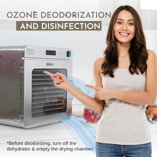 EpicuTech Food Dehydrator Compact S812, Ozone Deodorization & Disinfection | eBay