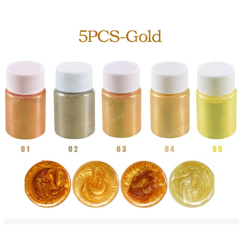 36Color Pearlescent Mica Powder Epoxy Resin Pigment Kits Dye Pearl ...