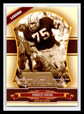 2007 Donruss Classics #117 Forrest Gregg #/100 Timeless Tributes GB ...