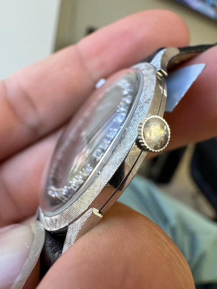 HAMILTON 14K WHITE GOLD 36 DIAMOND BLACK DIAL UNISEX WATCH - WM1889 | eBay