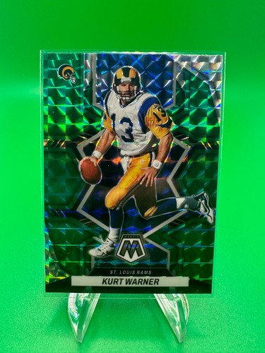 2022 Panini Mosaic Kurt Warner #245 - Rams - Green Parallel | eBay