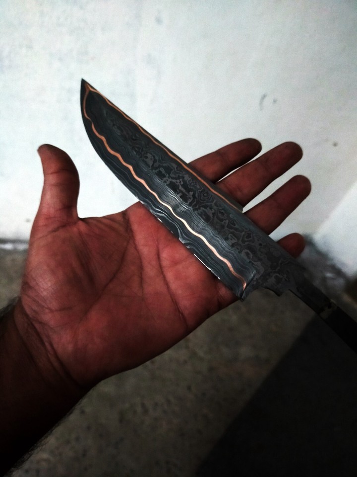 Cumai Copper sanmai blank blade for Making Knife Handmade Custom DF056 ...
