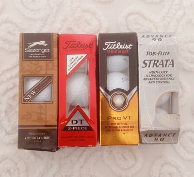 Slazenger, Titleist, Strata Golf Ball Lot, 4 packages X 3 Balls, NEW ...