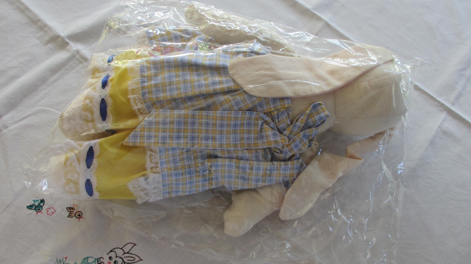 Country Rabbit Cloth Folk cute Rabbit Rag Doll 41 cms | eBay