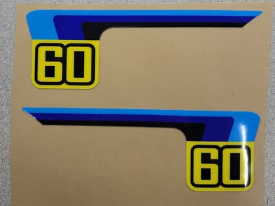 80 1980 Suzuki RM 60 RM60 Side Panel Decal Graphics | eBay