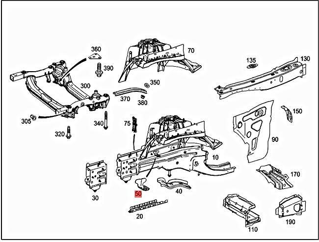 Genuine MERCEDES Glc A205 C205 C238 C253 Right brake hose Bracket ...