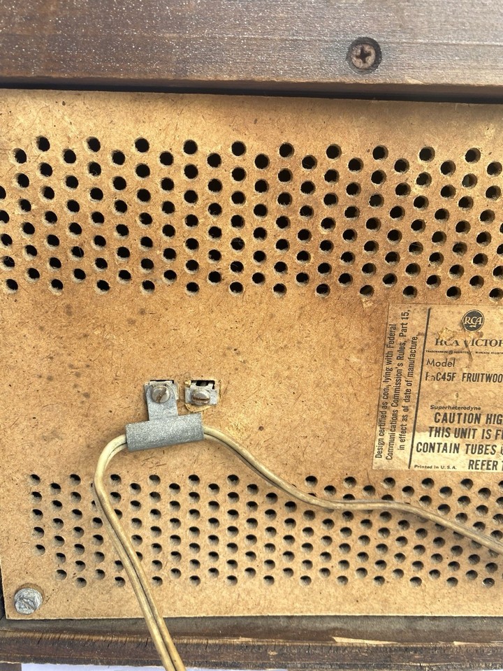 RCA Victor Solid State Radio Vintage Fruitwood | eBay