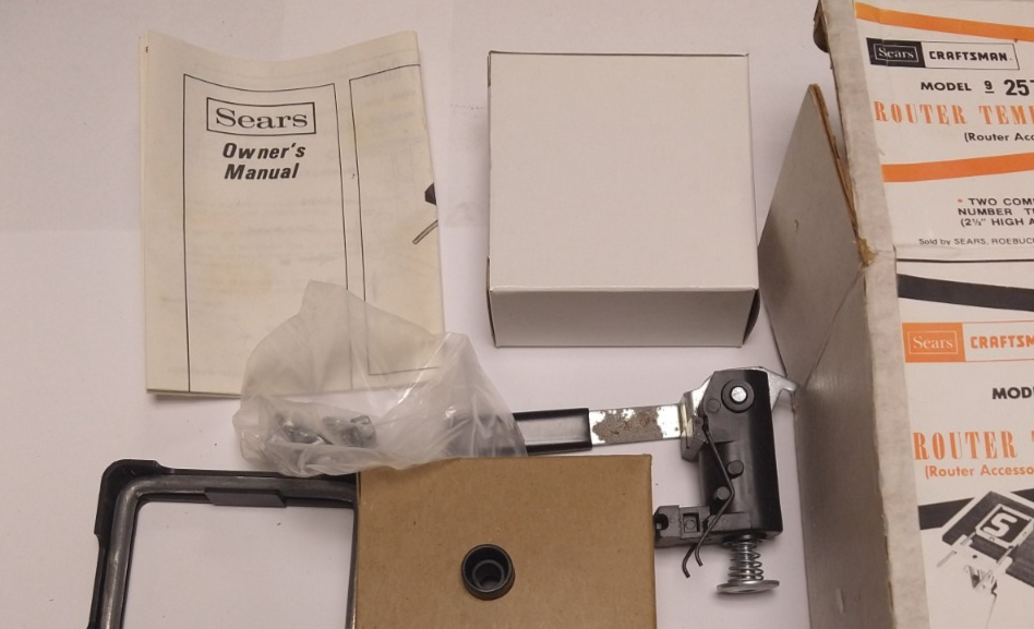 Vintage Craftsman Router Template Set 2573 Letters Numbers NOS USA Orig ...