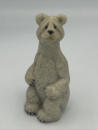Vtg Second Nature Design Carved Stone Quarry Critter Billy the Bear ...