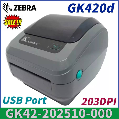 Zebra GK42-202510-001 GK420D Direct Thermal USB Desktop Barcode Label ...