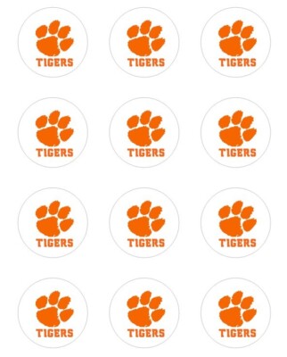 Digital Printable Stickers/Cropped Clemson Tigers Stickers/Downloadable ...