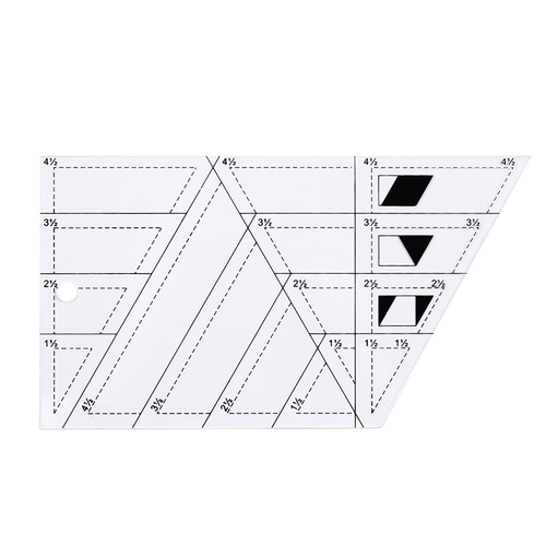 1 Pc Transparent Quilting Template Ruler Trapezoid Shape Templates ...