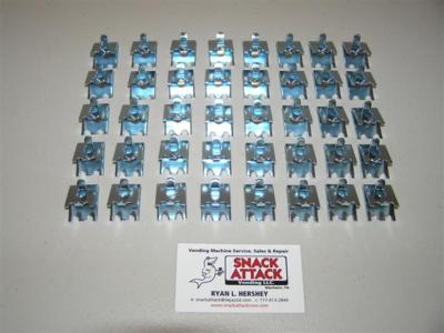 (40) TRUE, BEVERAGE AIR COMMERCIAL COOLER / FREEZER SHELF CLIPS-NSF -2 ...