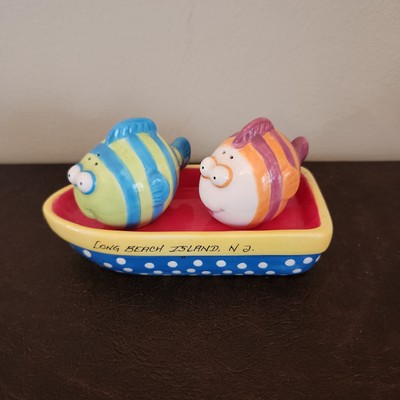 Cape Shore 2.25" Fish Nemo - Boat 5" Ceramc Salt/Pepper Shaker - New | eBay