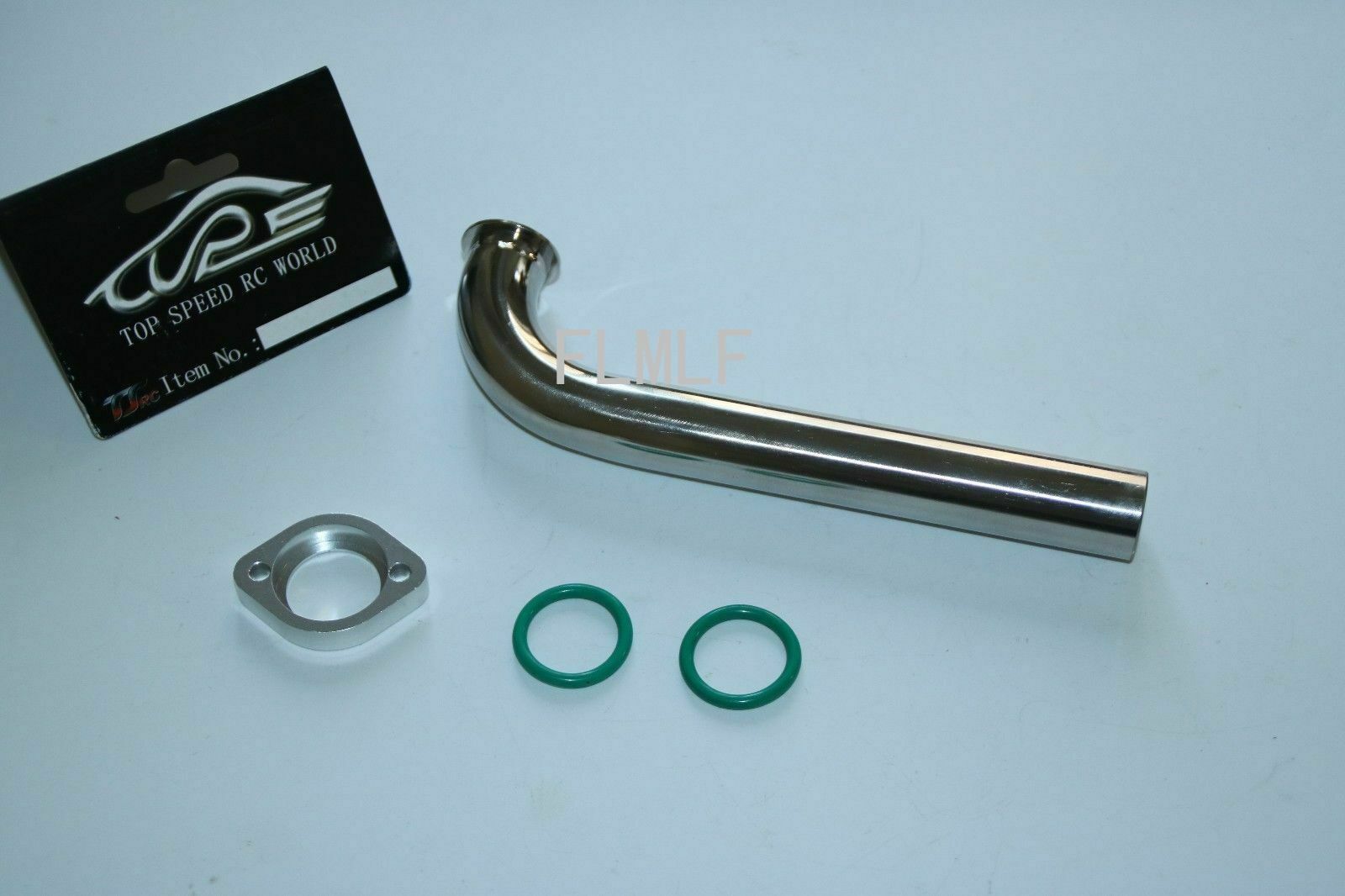 Alloy 105 degree Exhaust Pipe header fit RCMK ZENOAH Marine Gas Engine ...