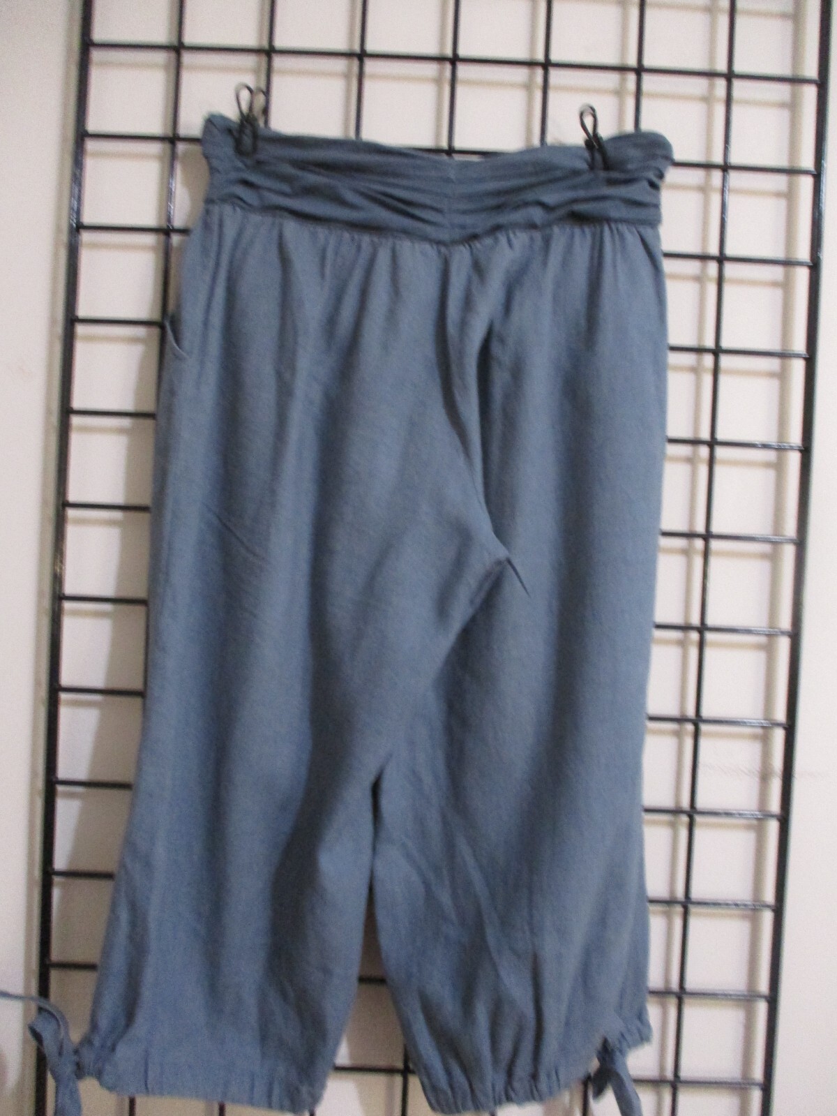 ANTHROPOLOGIE 🌸===MEDIUM===BLUE GRAY / LINEN BLEND / CLAMMING KNICKER ...