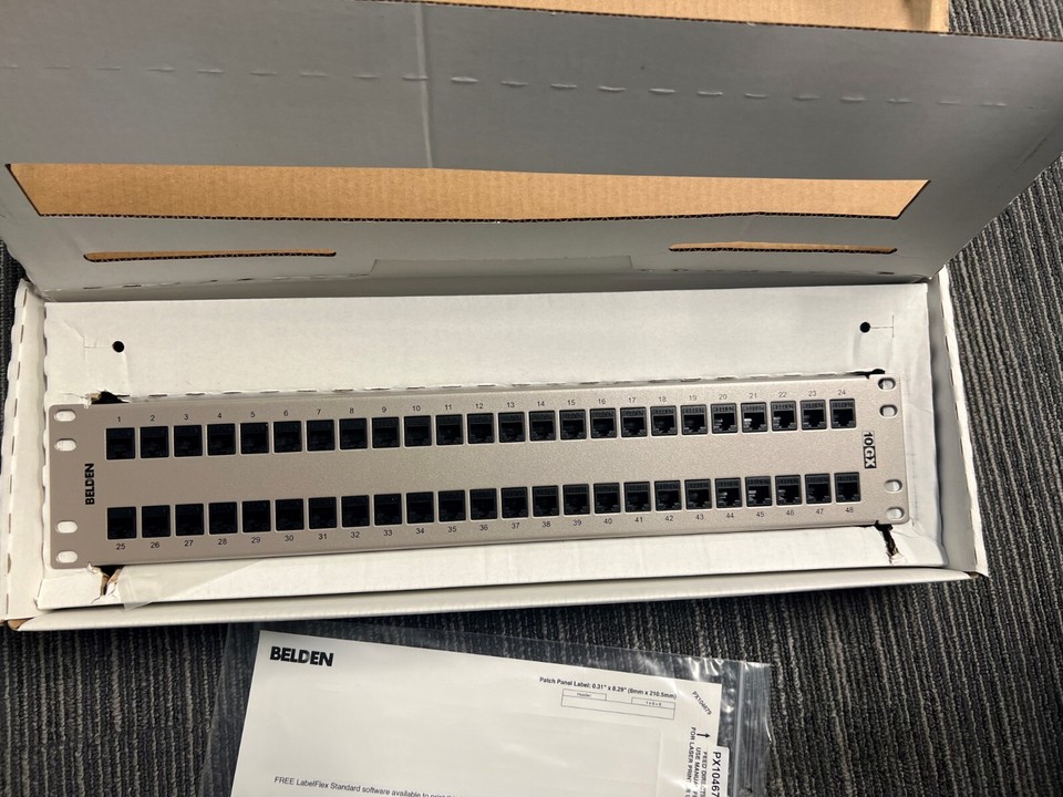 Belden AX103256 10GB 48-Port 10GX KeyConnect Patch Panel 48-Port 2U ...