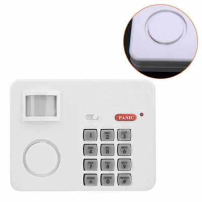 2x WIRELESS MOTION SENSOR ALARM SECURITY KEYPAD HOME GARAGE SHED ...
