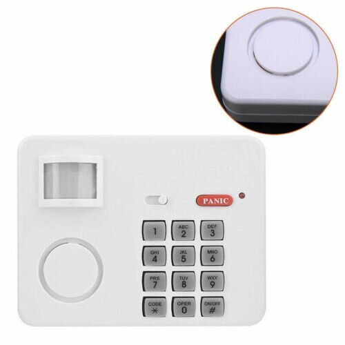 2x WIRELESS MOTION SENSOR ALARM SECURITY KEYPAD HOME GARAGE SHED ...