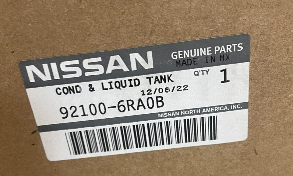 OEM Nissan/INFINITI 92100-6RA0B Condenser 2021 Nissan Rogue | eBay