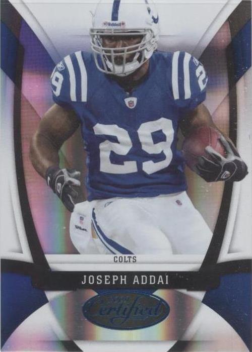 2009 Certified - Joseph Addai #55 Mirror Blue /100 for sale online | eBay
