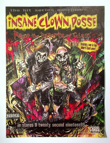 Insane Clown Posse Chaos Comics 1999 Trade Print Magazine Ad Poster ...