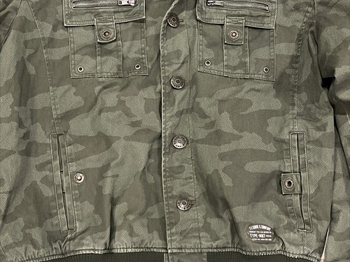 TF Goose Company TFG Type M87 Camo Bomber Jacket XXL 2XL | eBay