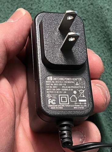 Pelican 6057 Switching Power Adapter for 7060 LED Fast Charger 12VDC ...